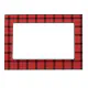 Red and Black Plaid Tartan Beautiful Pattern Magnetic Picture Frame ...