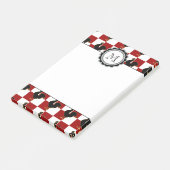 Red and Black Rooster Chicken Pattern Post-it Notes | Zazzle