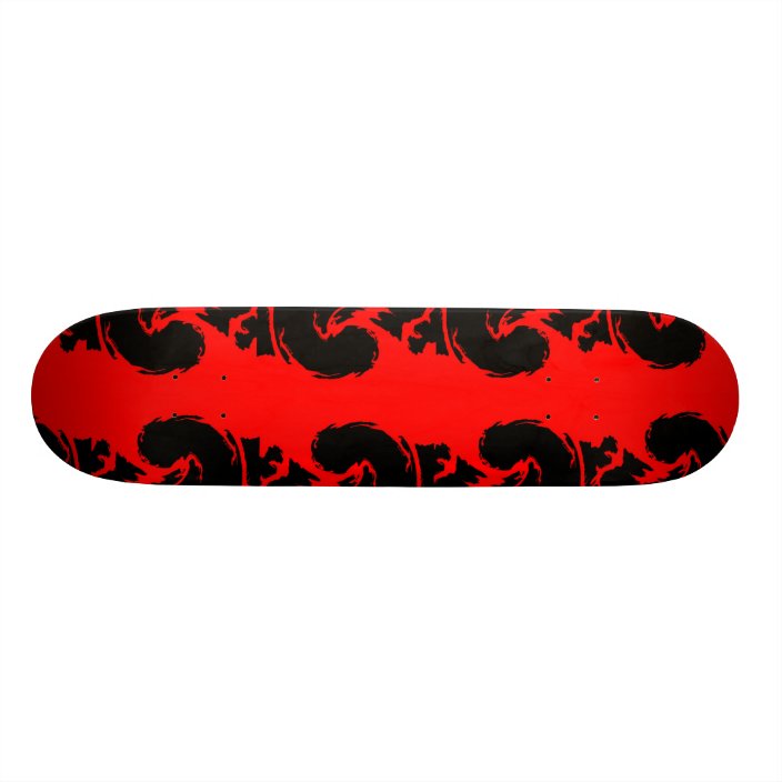RED and BLACK Skateboard | Zazzle.com