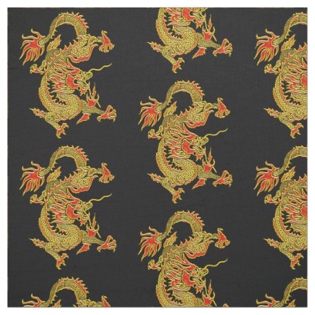 Chinese dragon fabric | Zazzle