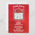 Red and Gold Football Team Colors Quarterback Invitation | Zazzle