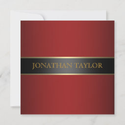 Red and Gold Graduation Invitation | Zazzle