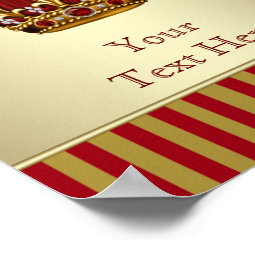 Red and Gold Prince Poster | Zazzle