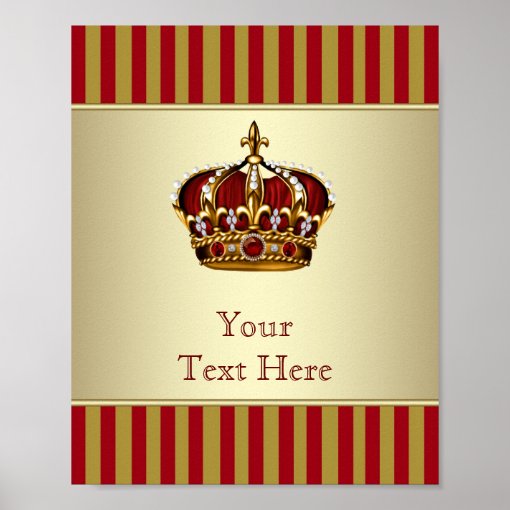 Red and Gold Prince Poster | Zazzle