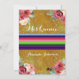 Red and Gold Quinceañera Spanish Birthday Invitation | Zazzle