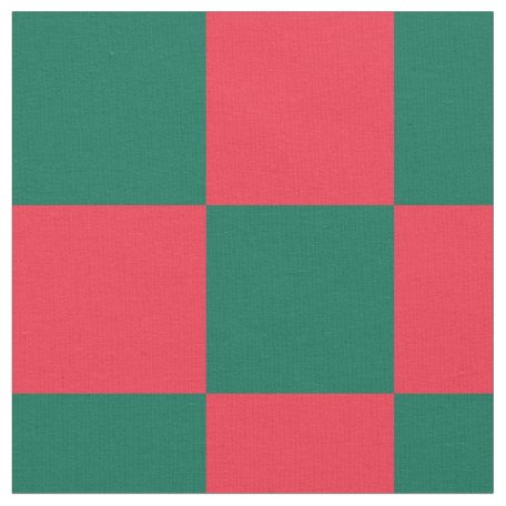 Red and white checkerboard pattern fabric | Zazzle