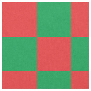 Red and white checkerboard pattern fabric | Zazzle