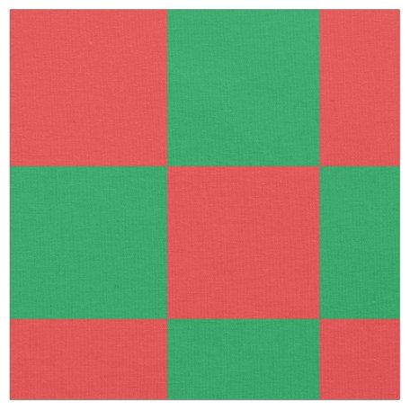 Red and white checkerboard pattern fabric | Zazzle