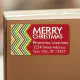 Red and Green Christmas Chevrons Label | Zazzle