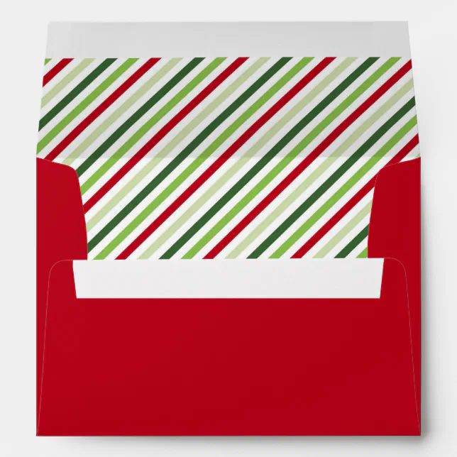 Red and Green Christmas Envelope | Zazzle