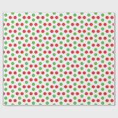 Red and Green Christmas Polka Dots Wrapping Paper | Zazzle