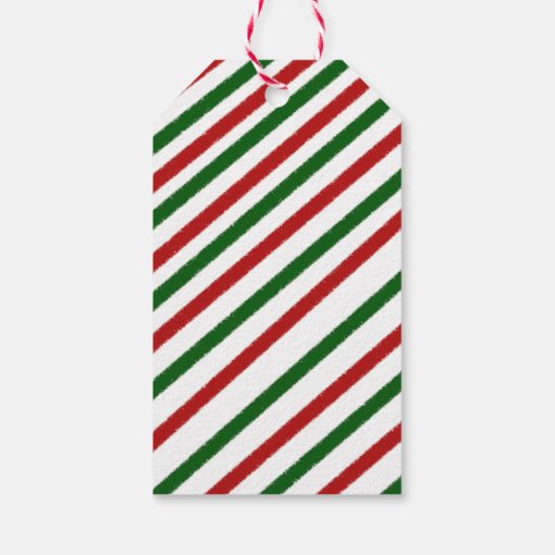 Red And Green Holly Christmas Gift Tags | Zazzle