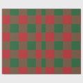 Red and Green Plaid Wrapping Paper | Zazzle