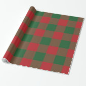 Red and Green Plaid Wrapping Paper | Zazzle