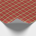 Red and Light Green Rustic Plaid Pattern Wrapping Paper | Zazzle