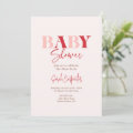 Red and Pink Baby Shower Invitation | Zazzle