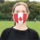 Red and White Canadian Flag Adult Cloth Face Mask | Zazzle