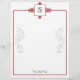 Red and White Damask Letterhead | Zazzle