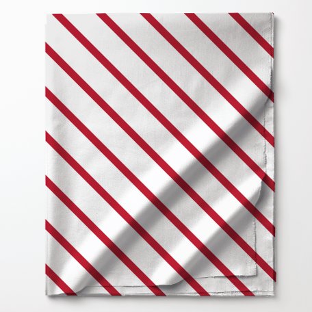 Red Diagonal Stripes Pattern Fabric | Zazzle