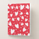 Red and White Heart Pattern | Cute Valentine Love Pocket Folder | Zazzle