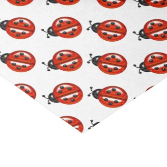 Red And White Ladybugs Gift Tissue Tissue Paper | Zazzle