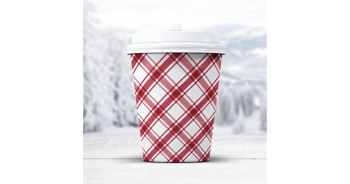 Red and White Paper Cups | Zazzle