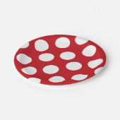 Red and White Polka Dot Paper Plates | Zazzle