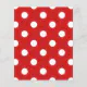 Red and White Polka Dot Pattern Flyer | Zazzle
