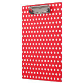 Red and White Polka Dot Pattern. Spotty. Clipboard | Zazzle