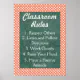 Red and White Polka Dots Classroom Rules Poster | Zazzle