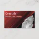 Red and White Quartz Crystals Business Card | Zazzle