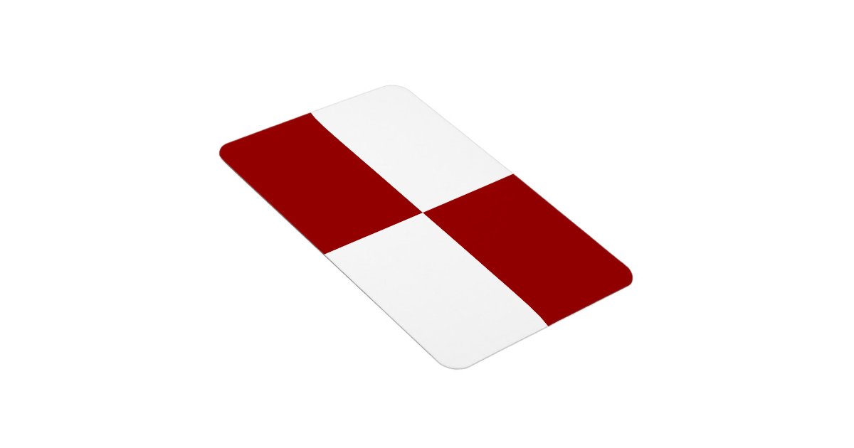 Red and White Rectangles Magnet | Zazzle