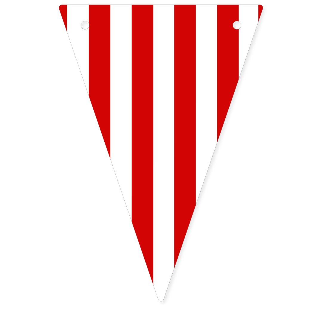 Red and white stripe Party banner | Zazzle