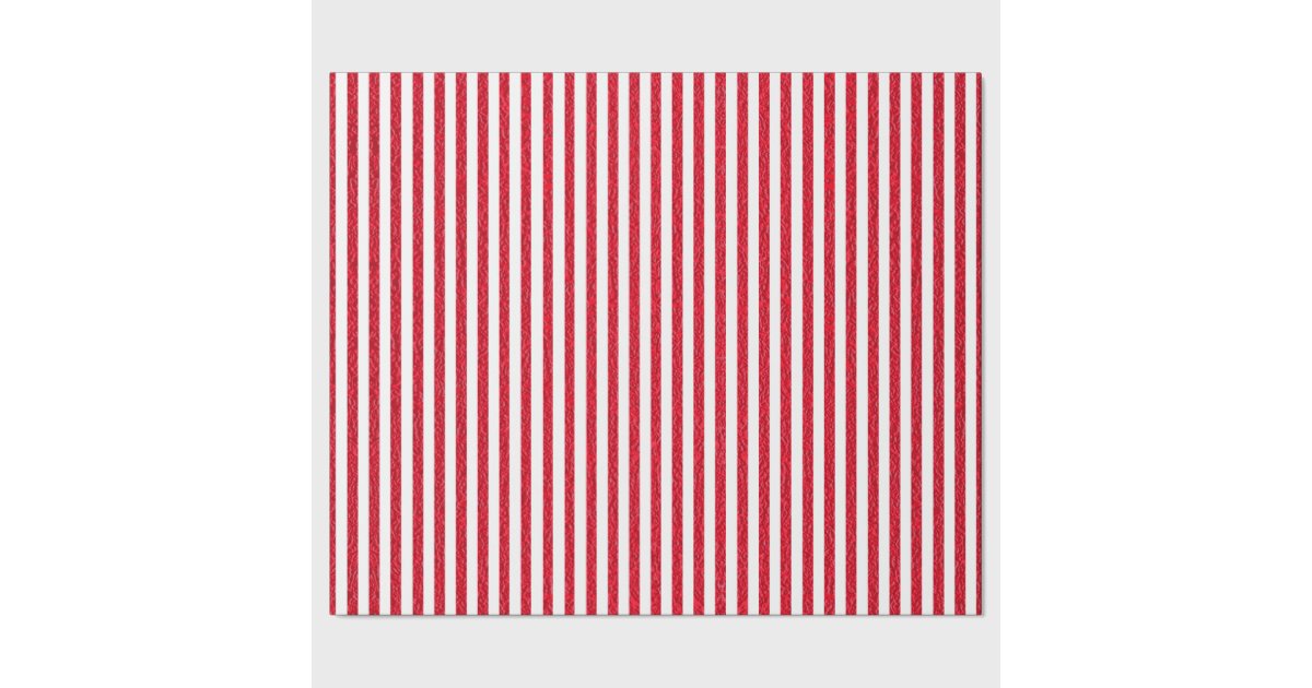 Red and White Striped Wrapping Paper | Zazzle