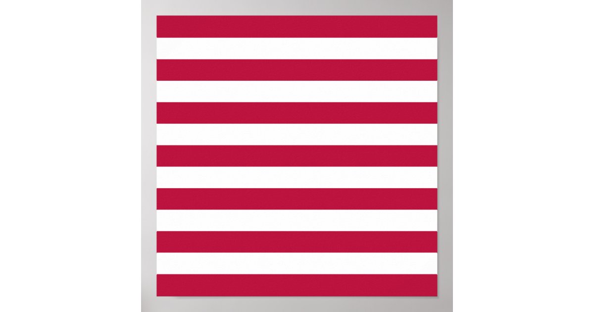 Red and White Stripes Poster | Zazzle