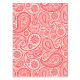 Red and white vintage paisley pattern tissue paper | Zazzle
