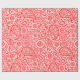 Red and white vintage paisley pattern wrapping paper | Zazzle