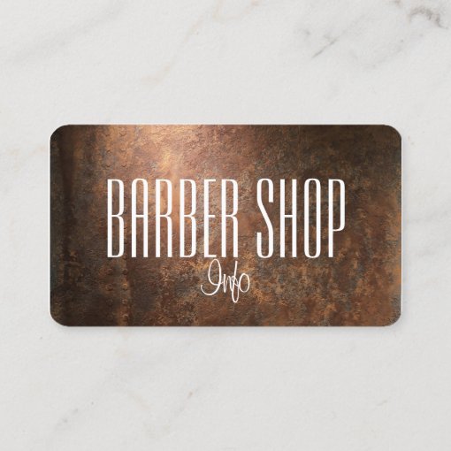 Red and White w/BarberPole, Straight Razor Business Card | Zazzle