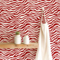 Red and White Zebra Stripe Wallpaper | Zazzle
