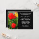 Red and Yellow Tulips Floral Birthday Party Invitation | Zazzle