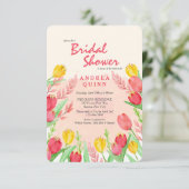 Red and Yellow Tulips Invitation | Zazzle