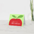 Colorful Teachers Apple Note Card | Zazzle.com