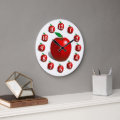 Red Apple Clock | Zazzle