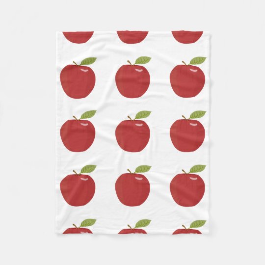 red apple fleece blanket | Zazzle.com