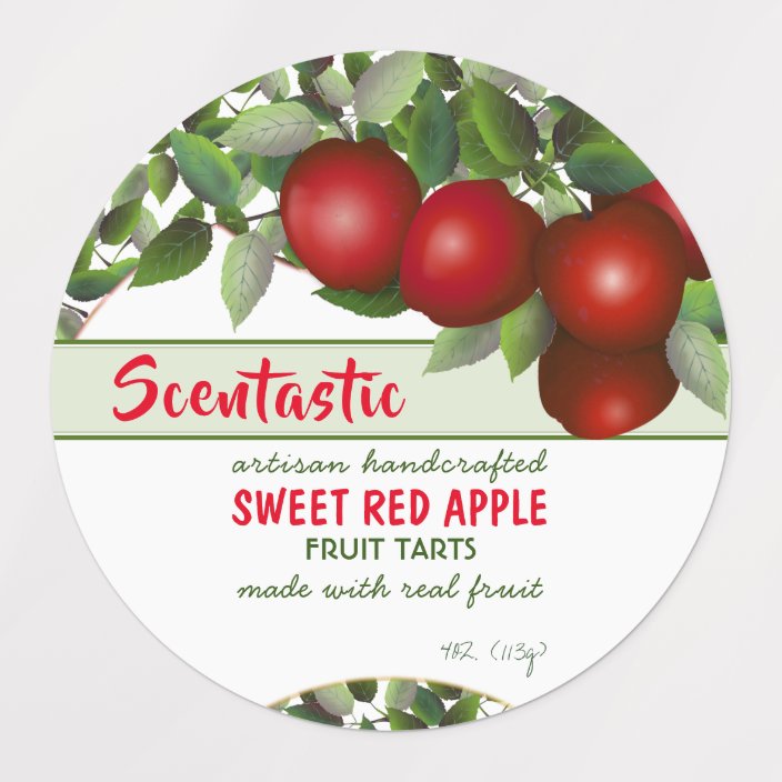 Red Apple Fruit Package Labels | Zazzle.com