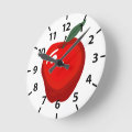 Red Apple Kitchen Clock | Zazzle