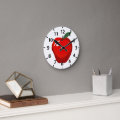 Red Apple Kitchen Clock | Zazzle