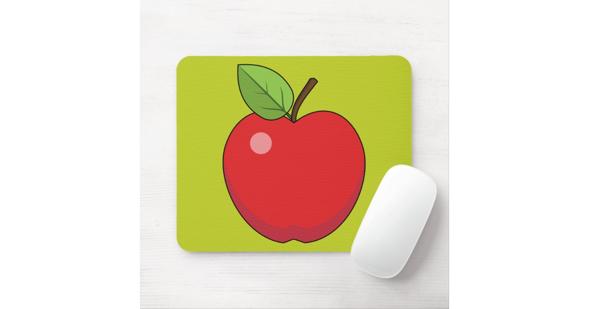 Red Apple Mouse Pad | Zazzle