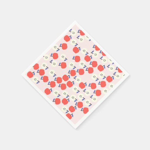Red Apple Paper Napkins | Zazzle