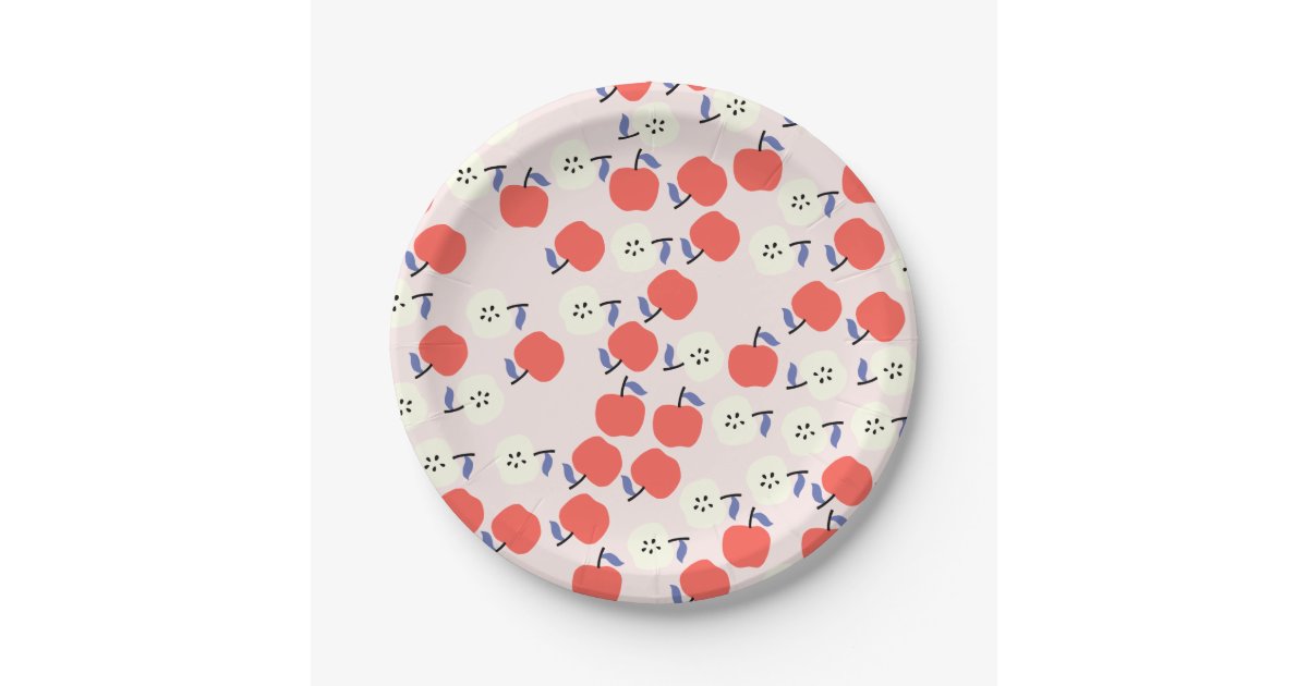 Red Apple Paper Plates | Zazzle